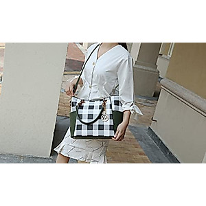 MKF Tote Bag for Women Set Handbag Wallet Purse - Top-Handle Tote - Removable Shoulder Strap Vegan Leather Black