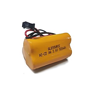 GLESOURCE (4 Pack) 3.6v 900mAh Lithonia ELB B001 ELBB001 ELB-B001 Exit Sign Emergency Light NiCad Battery Replacement for Lithonia EU2 LED Interstate ANIC1566 Unitech 0253799