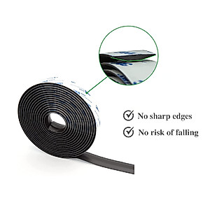LeadCon 13 Feet Upgrade Vacuum Boundary Marker with Self Adhesive Backing, Magnetic Boundary Markers Strip Works for Neato Shark Roborock Robotic Vacuum Cleaner Boundary Tape