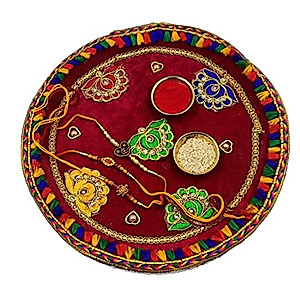 Rakhi for brother | Bracelet set of 2,3 and 4 Unique Design| Made of Brass with idol symbolic design and antique designer rakhi/bracelet | Best Gift for brother, Sister and family member. (Style 2)