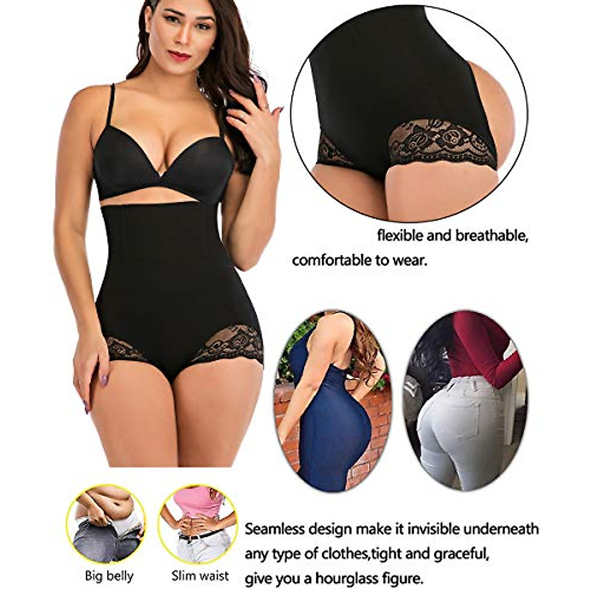 FUT Women Butt Lifter Panties Tummy Control Body Shaper Shorts Hips Enhancer Underwear Thigh Slimmer