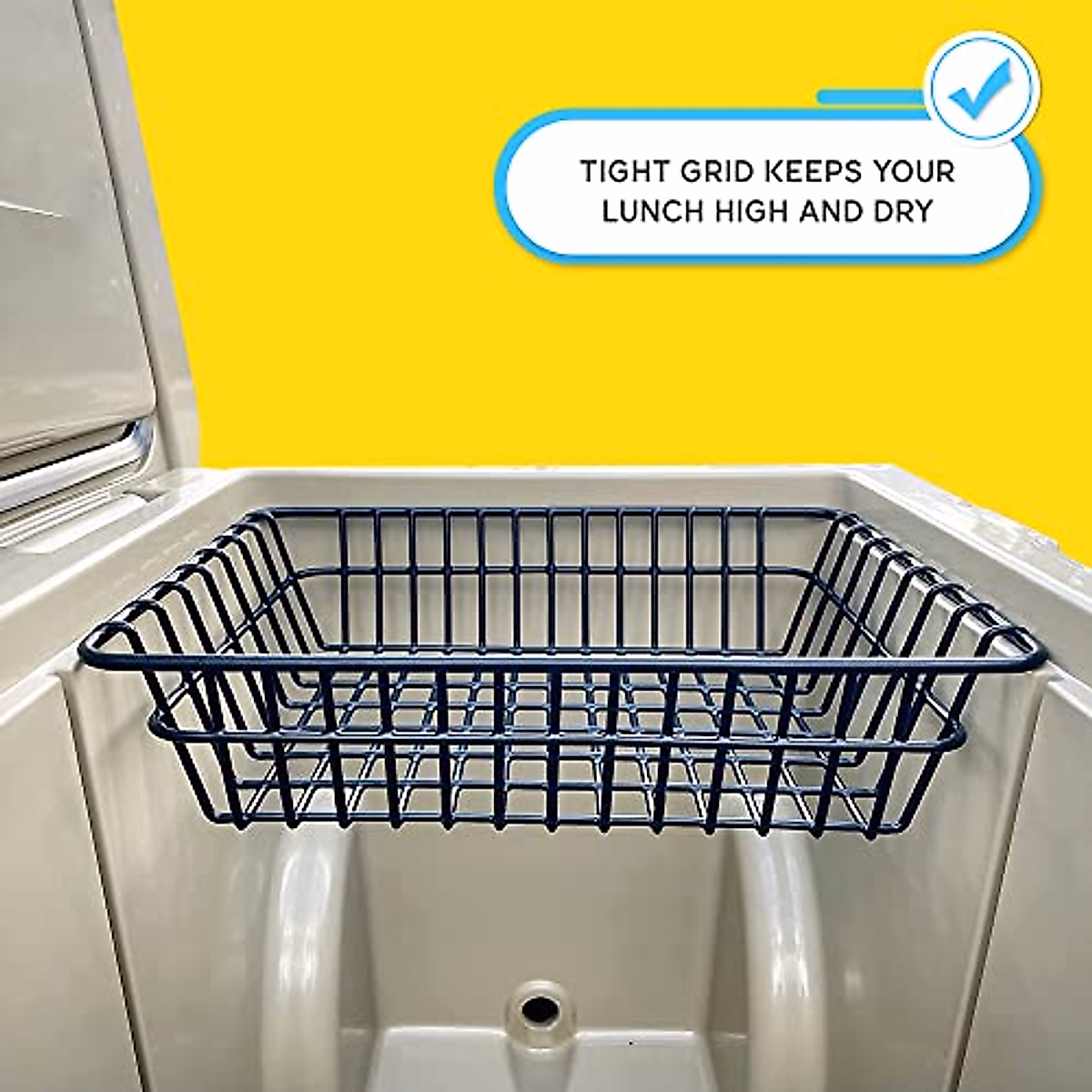 Cooler Basket for YETI Tundra Haul, YETI Roadie 48, and YETI Roadie 60 - Wire Cooler Rack for YETI Wheeled Coolers - Compatible with YETI Cooler Accessories, Cooler Dividers, and YETI Accessories