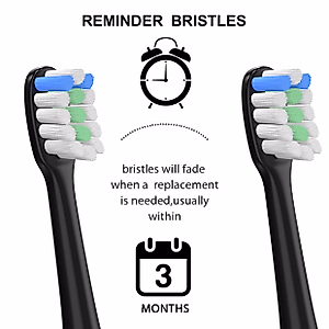 WuYan 4 Pack Toothbrush Heads for Xiaomi Deep Cleaning, Automatic Electric Sonic Replacement Tooth Brush for Soocare X3 Electric toothbrushes, with Travel Caps