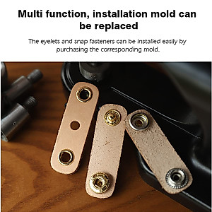 WUTA Manual Button Installation Tool Mute Stamping, 15mm Snap Button Mold Hand Pressing Machine Home Craft Tools Mold (Set D)