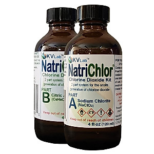 NatriChlor The Original CD w/Citric Acid in Glass 4 oz Bottles