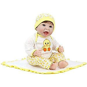 Aori Lifelike Reborn Baby Dolls - Realistic Newborn Baby Doll with Feeding Toy Accessories for Kids 3+