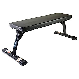 CAP Barbell Strength Premium Foldable Flat Bench, Black (FMIS-CS103F)