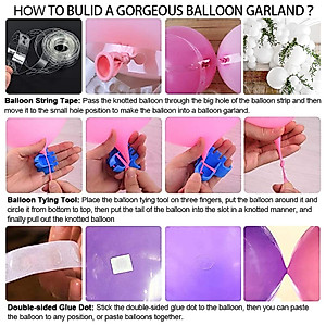 White Balloon Garland Arch Kit, 110Pcs Mixed Sizes White Balloons With Tool,Party Decorations White Balloon for Wedding Bridal Shower Gender Reveal Baby Shower Birthday Party Decorations Supplies