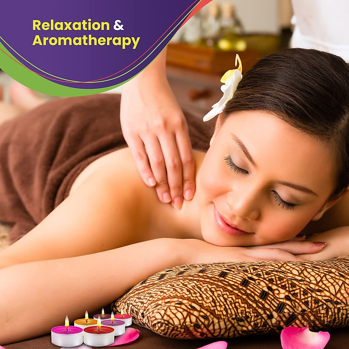 Scented Tealight Candles 90-Pack Bulk Variety Pack | Small Votives for Home & Weddings | Long Lasting Smokeless & Dripless | 6 Fragrances - Lavender, Vanilla, Rose, Apple Cinnamon, Lilac, Black Cherry