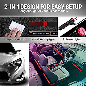 Pilot CZ-3055W Flexible 36 Inch Interior/Exterior LED Light Strip - White/Cut to Fit - Multi-Purpose Automotive or Home Use, Water Resistant with Easy-Peel Tape Included