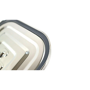 TULGIGS Stainless Steel Rectangular Kimchi Food Storage Container (5L / 168oz / 10.6")