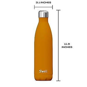 S'well Stainless Steel Water Bottle, 25oz, Golden Hour, Triple Layered Vacuum Insulated Containers Keeps Drinks Cold for 48 Hours and Hot for 24, BPA Free, Perfect for On the Go
