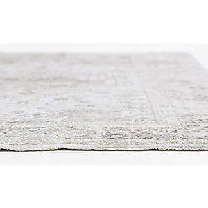 Momeni Cambridge Viscose and PES Traditional Indoor Area Rug, Taupe, 2'2" X 3'11"