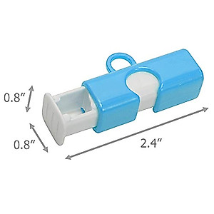 EIKS 6pcs Bag Clips Snap Twist Tie Replacement for Food Fruit Bread Bag Cinch Easy Squeeze & Lock