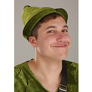 Adult Classic Peter Pan Costume Mens, Fantasy Neverland Lost Boy Green Halloween Outfit S