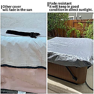 hot tub Cover Cap Prevent Snow rain Swim spa Cover Bag 92" Lx92 Wx12 H