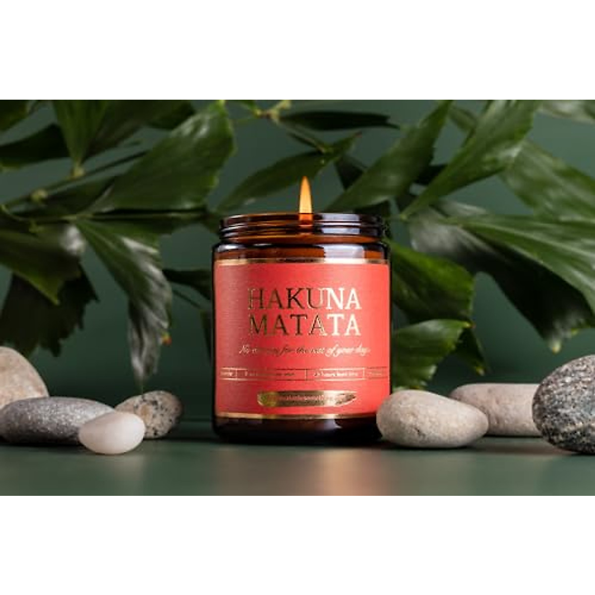 Hakuna Matata Lavender Soy Wax Candle (9oz) ; Disney Gifts for Women, Disney Collectibles, Disney Home Decor, Unique Friend Xmas Gift Idea, Adults Disney Candle Housewarming Gifts for Disney Lovers