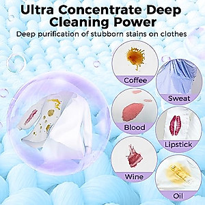 CLEARALIF Laundry Detergent Sheets, Up to 60 Loads, Fresh Lavender, liquidless, Eco-Friendly, Zero Waste, Save Space, Travel Laundry Strips for HE Machine