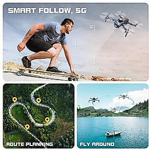 Mini Drone with Camera, Foldable Quadcopter for Kids and Beginners 1080P HD FPV with 2 Batteries, Altitude Hold, Headless Mode, One Key Take Off, Gesture Control, 360° Flip, Speed Adjustment, Kids Toy Easy to Play