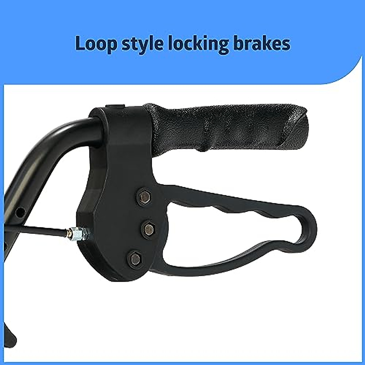 Medline Bariatric Heavy Duty Steel Rollator Supports up to 500 lbs, Strong, Comfortable Rolling Walker with 8 inch Wheels