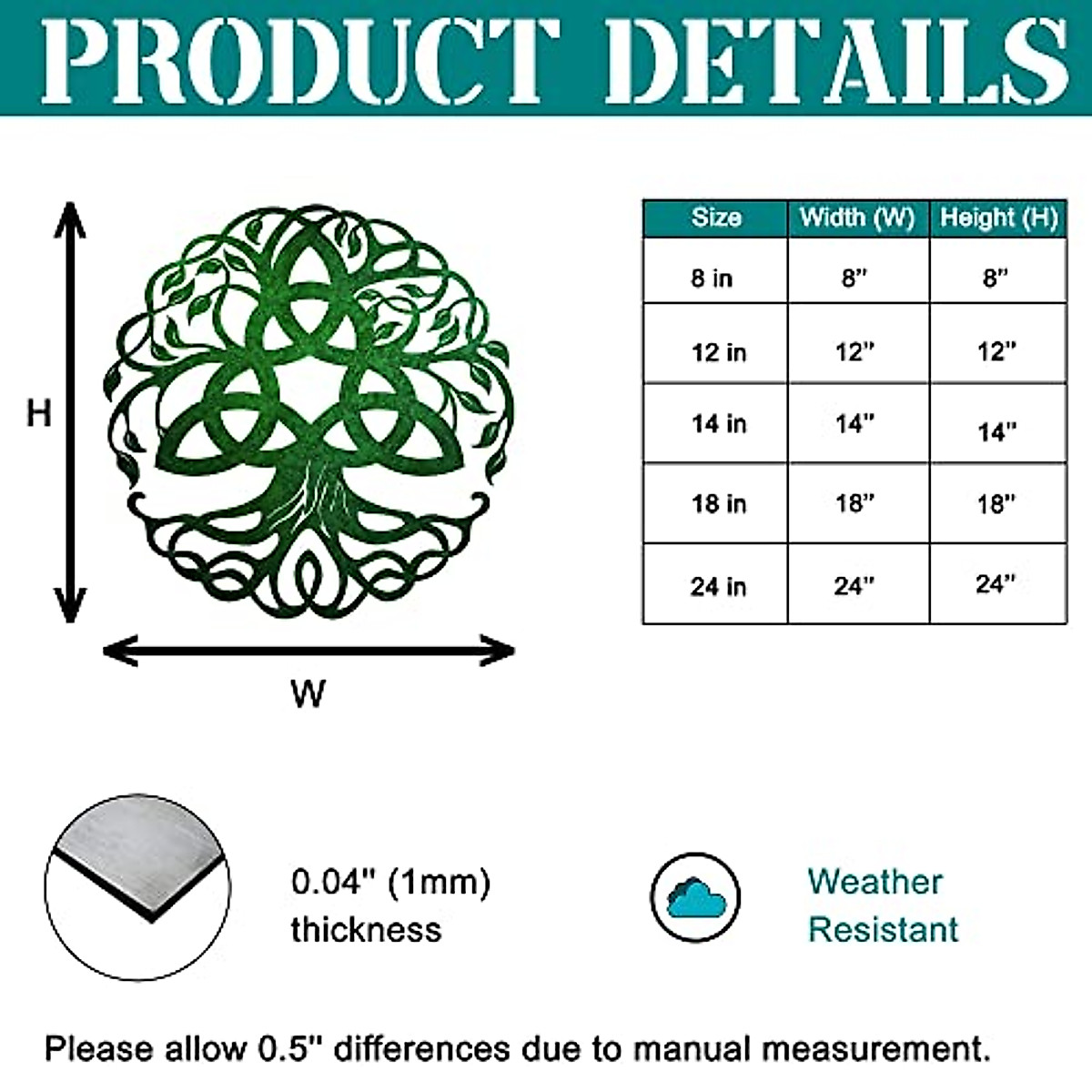WODORO St. Patrick's Day Shamrock Lucky Four Leaves Clover Metal Sign With Led Lights, Leprechaun Luck Signs, Multiple Sizes (01) (01)
