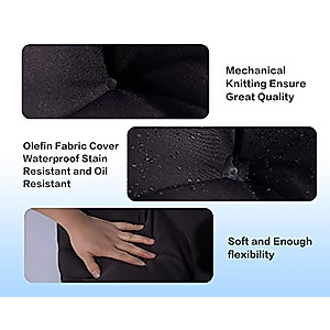 ROSNINIKA Outdoor Bench Cushion Outdoor Bench Cushions for Patio Furniture Outdoor Seat Cushion Porch Swing Cushions for Furniture with Non Slip Tufted Memory Foam 36x14x4 inches Black