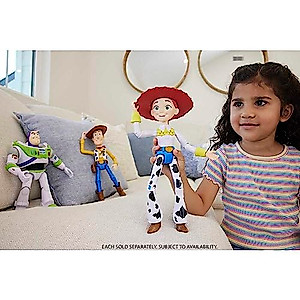 Mattel Disney and Pixar Toy Story Large Action Figure, Posable Jessie Collectible in Signature Cowgirl Look with Removable Hat, 12-inch Scale