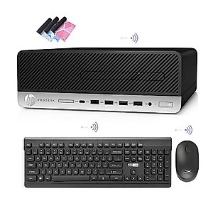 HP Desktop PC ProDesk 600 G4 Windows 11 SFF Computer,i5 Small Form Factor Business Desk Top 32GB Ram 512GB NVMe M.2 SSD + 1TB HDD,WiFi,BT,HDMI,DP,DVD,USB-C,Altec Wireless K&M + TJJ Mouse PAD(Renewed)