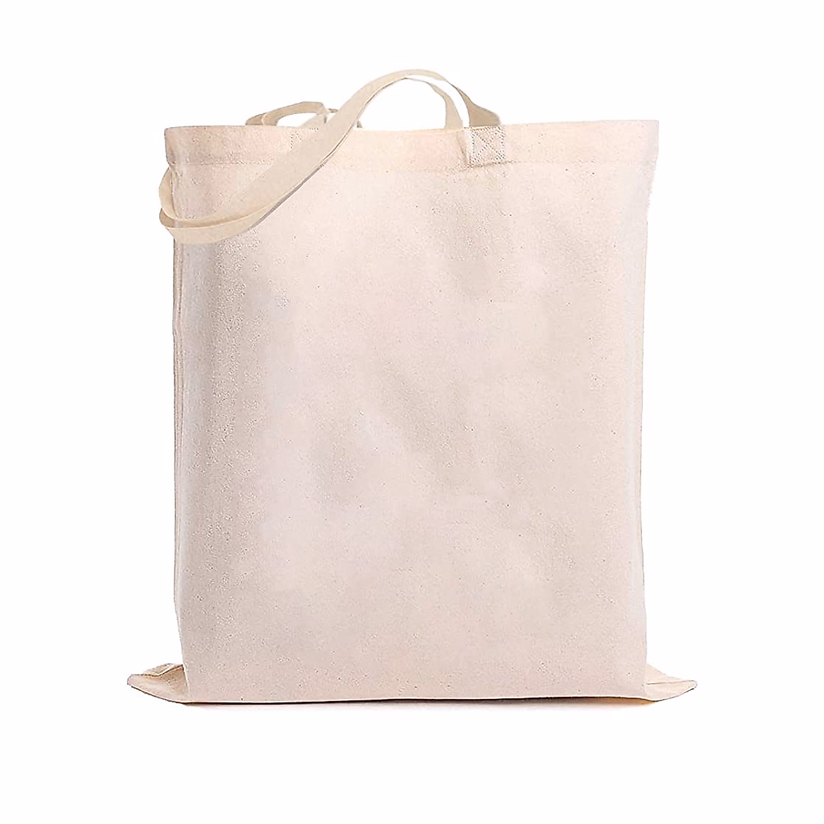 BANNER BUZZ MAKE IT VISIBLE BannerBuzz Canvas Tote Bag Made of 100% Biodegradable Canvas Material (15.5" X 18.5", Off White)