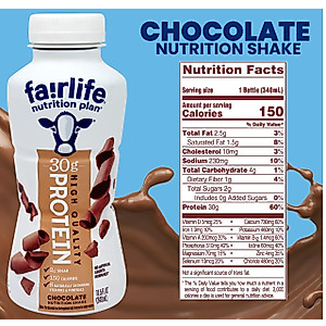 Niro Assortment | Fair Life Nutrition Plan Protein Shake | Chocolate, Vanilla, Strawberry | Includes 1 neoprene beverage sleeve | 10 Pack | Fair Life Protein Shakes Variety Pack