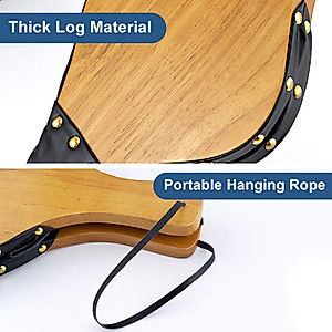 Amagabeli Fireplace Bellows 15.5"x 7" Bundle Fireplace Log Holder with Canvas