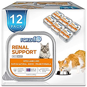Forza10 Wet Renal Care Cat Food with Lamb, 3.5 Ounce Can Kidney Support and Renal Health, 12 Pack