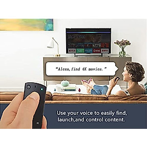 MYHGRC Replacement Alexa Voice Remote (2nd Gen) for Amazon 2nd Gen Fire TV Cube and Fire TV Stick 1st Gen Fire TV Cube Fire TV Stick 4K and 3rd Gen Amazon Fire TV-1step to Pair