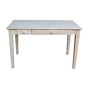 International Concepts Computer Desk with Flip Down Drawer