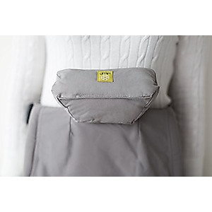 LÍLLÉbaby Ergonomic Washable Infant Pillow for Baby Carrier, Grey