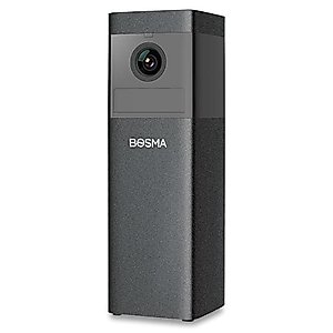 BOSMA X1 Home Security Camera, WiFi Indoor Camera, Super Wide Angle, 360 Degree Rotation, 1080P HDR, HD Video, Color Night Vision, 2-Way Audio, Advanced Motion Detection, 110dB Siren - Black
