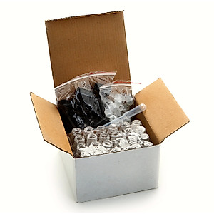 24, Clear, 10 ml Glass Roll on Perfume Bottles with 3 ml Dropper