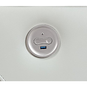 Coaster Home Furnishings Greenfield Upholstered Power Reclining Sofa Ivory