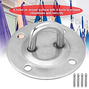 Dioche Heavy Duty Swing Hooks with Stainless Steel Swing Set Accessories, 500KG Capacity with 2 Mont 8 Bolt for Concrete Wooden Sets Yoga Hammock Chair Sandbag Swing Sets