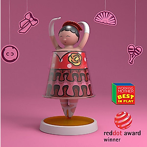 Toyish educational STEM toys for creative kids and kids at heart. Customizable magnetic toy for learning and building. For 4 year olds and older. Flamenco Dancer Toy Kit.