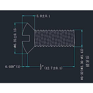 Brass Switch Plate Screw 25 to a Pack