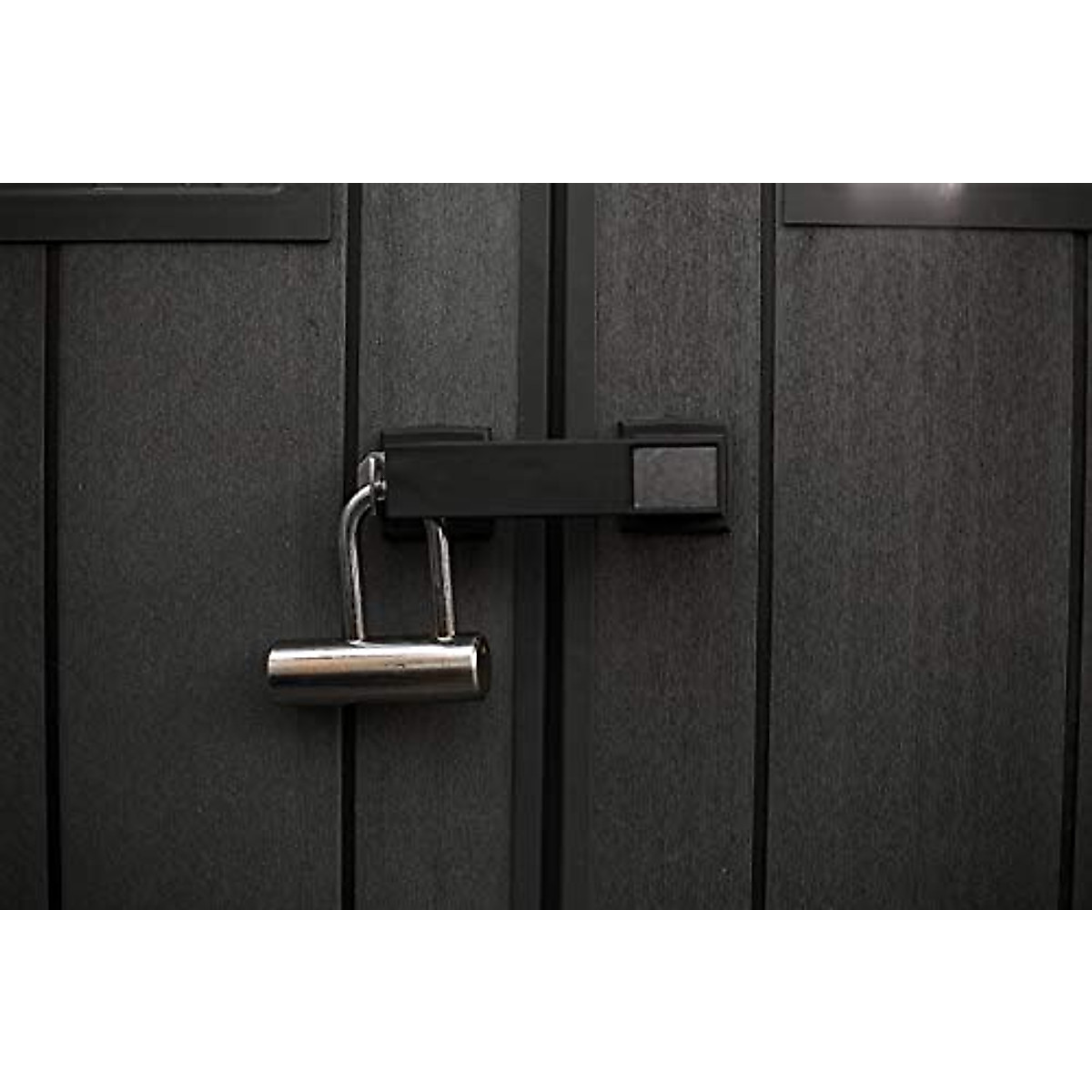 Keter Newton 7.5x11 Large Resin Outdoor Storage Shed Kit – Perfect to Store Patio Furniture, Garden Tools, Bike Accessories, and Lawn Mower, Mahogany Brown