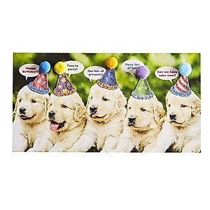 NIQUEA.D, Row of Puppies Birthday Card