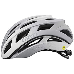 Giro Helios Spherical Adult Road Cycling Helmet - Matte White/Silver Fade (2022), Small