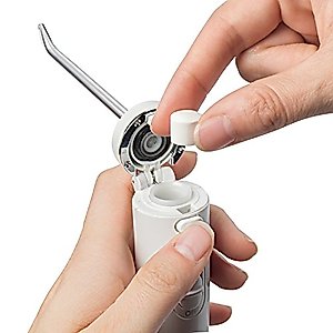 Waterpik Full Size Replacement Brush Heads with Covers for Toothbrush SFFB-2EB, 2 Count Black & Whitening Water Flosser Refill Tablets (30 Count) - Only for The Whitening Flosser