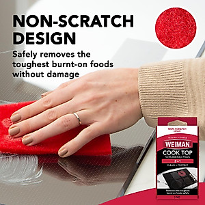 Weiman Cook Top Scrubbing Pads, 3 Count, 2 Pack Cuts Through the Toughest Stains - Scrubbing Pads Carefully Wipe Away Residue