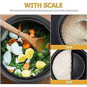 Cabilock Inner Cooking Pot Non-stick Rice Cooker Inner Pot Cooker Liner Kitchen Rice Cooking Container Household Electric Cooker Accessory Compatible With 1.5L Rice Cooker (21x9 CM)