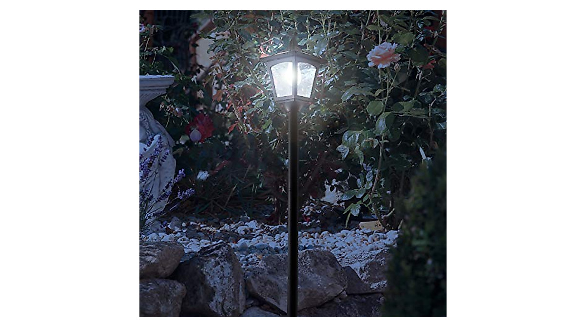 42" Adjustable Solar Lamp Posts - 2 Pack for Gardens