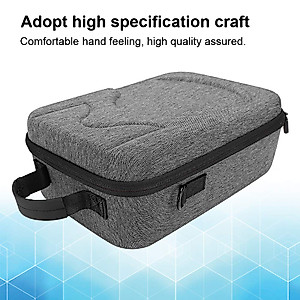 Hopcd Portable Carrying Case for Oculus Quest VR Headset Nylon Hard Shell Travel Case with Shoulder Strap for VR Gaming Accessories (Gray)