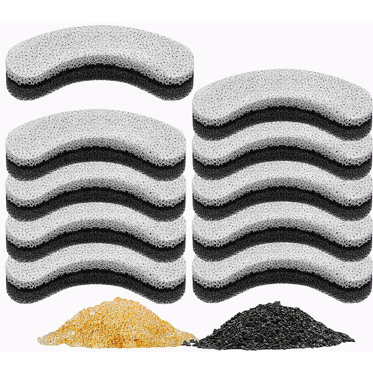 WECATION Cat Water Fountain Filter Replacement for Npet Fountain WF050 and WF100 Filter, 10 Pack